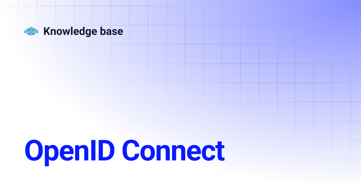 OpenID Connect | Knowledge base
